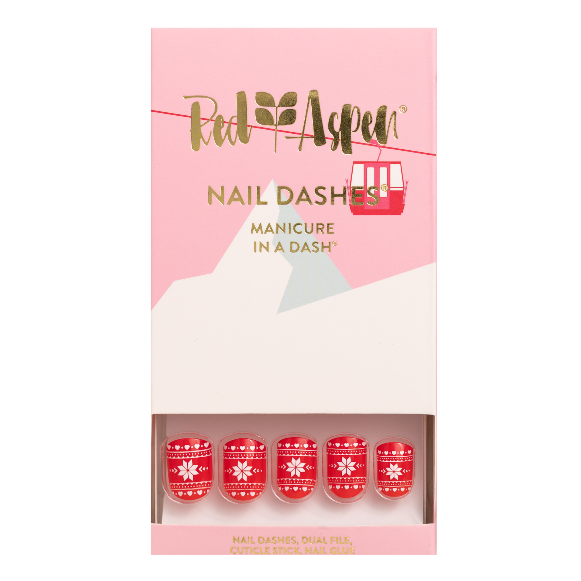 Ski You Later, Samara Nails - Press On Nails | Red Aspen