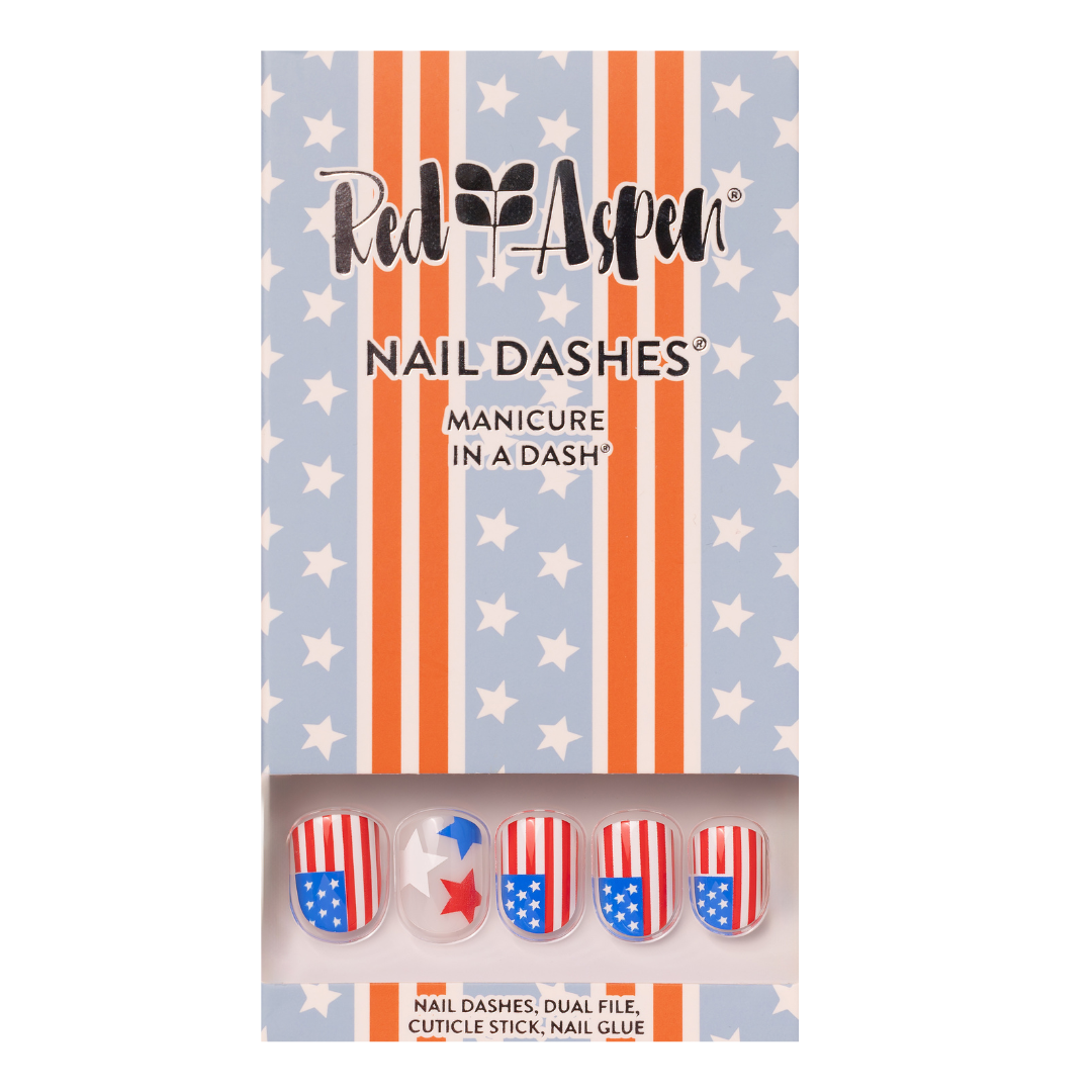 Star Spangled, Sarah Nails - Press On Nails | Red Aspen