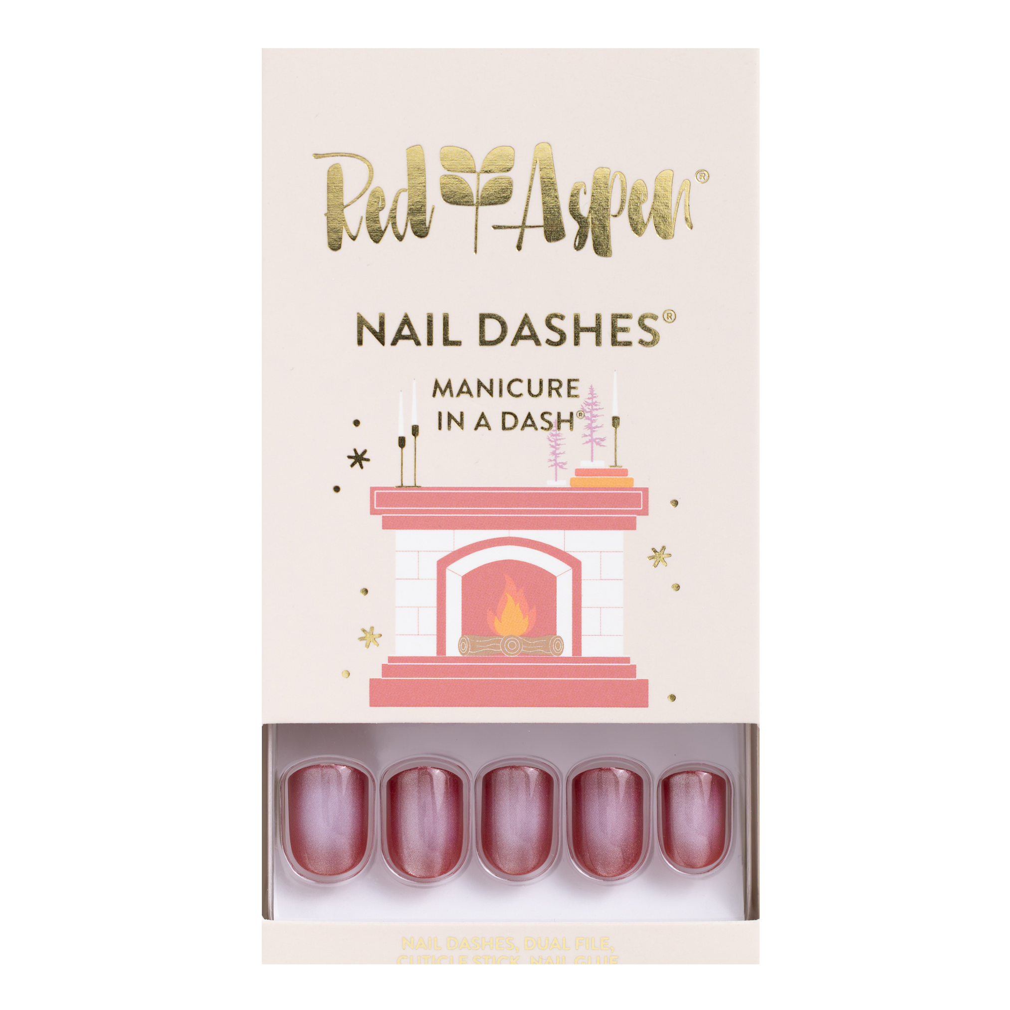 Emalee's Enchanting Embers Nails - Press On Nails | Red Aspen