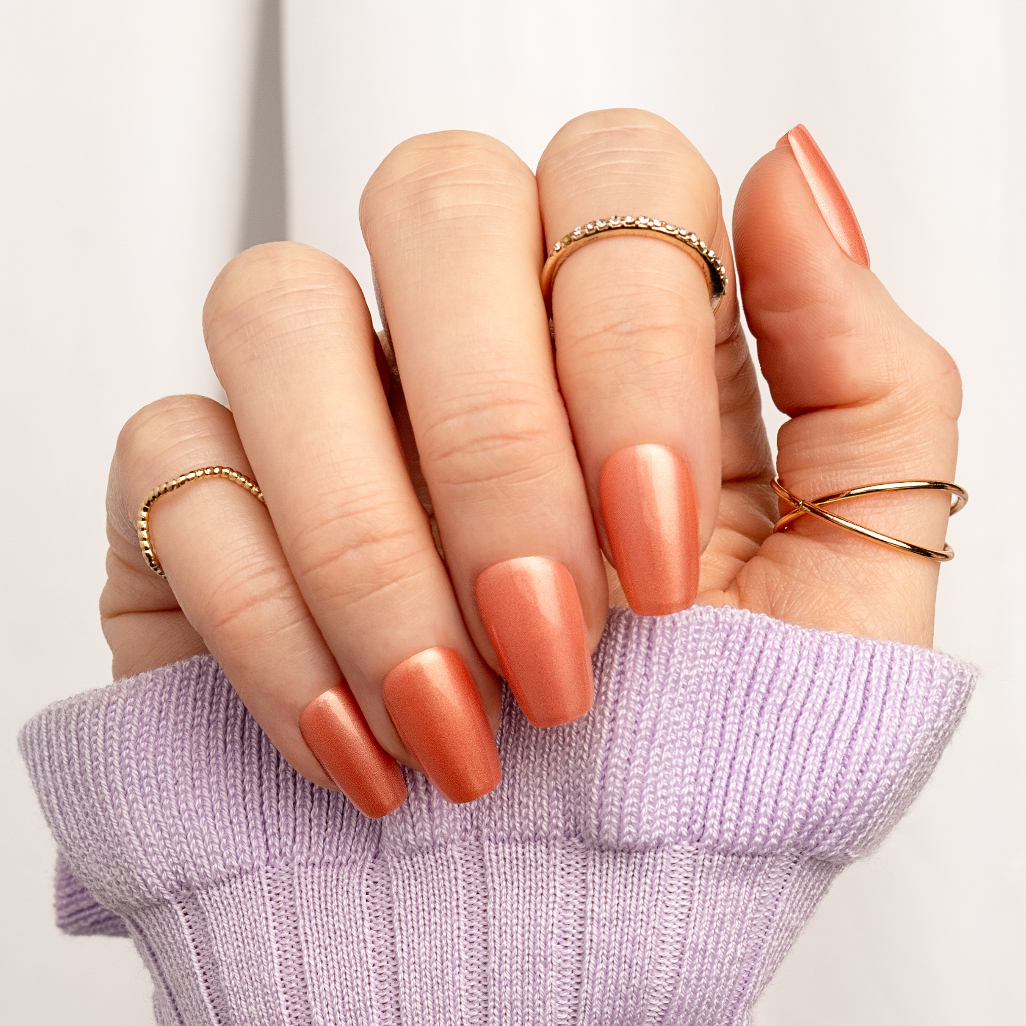 Apricot Afterglow, Amadi Nails - Press On Nails | Red Aspen